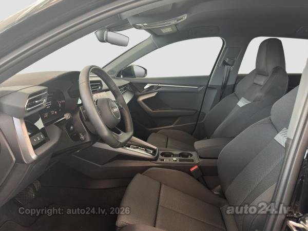 Melns Audi A3 2025 Tallina, ar dzinēja tilpumu 2.00 L un nobraukumu 8 tūkst. km par 36500 €, foto 6 vietnē AUTOMOTO.COM.LV