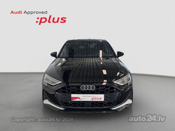 Audi A3 2025 in Tallinn on AUTOMOTO.COM.LV Black Audi A3 2025 in Tallinn, with an engine capacity of 1.50 L and mileage of 6 thousand km for 32900 €, photo 5 on AUTOMOTO.COM.LV