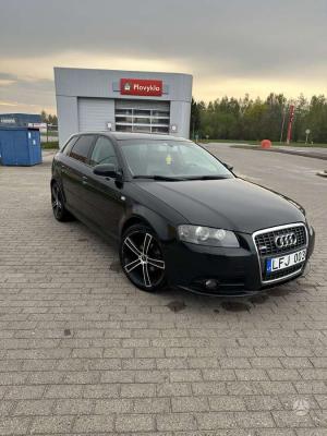 Black Audi A3 2007 in Panevezys, with an engine capacity of 1.90 L and mileage of 320 thousand km for 2200 €, photo  on AUTOMOTO.COM.LV