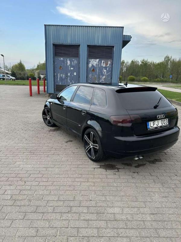 Melns Audi A3 2007 Panevēža, ar dzinēja tilpumu 1.90 L un nobraukumu 320 tūkst. km par 2200 €, foto 2 vietnē AUTOMOTO.COM.LV
