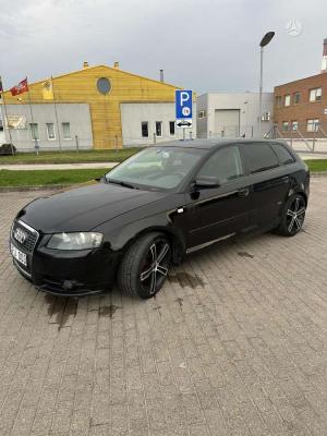 Black Audi A3 2007 in Panevezys, with an engine capacity of 1.90 L and mileage of 320 thousand km for 2200 €, photo 5 on AUTOMOTO.COM.LV