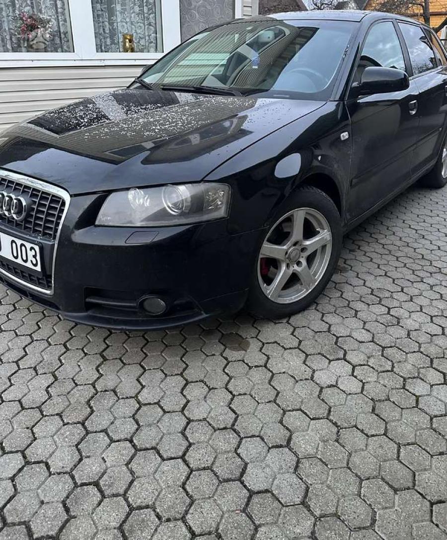 Black Audi A3 2007 in Panevezys, with an engine capacity of 1.90 L and mileage of 320 thousand km for 2200 €, photo 13 on AUTOMOTO.COM.LV