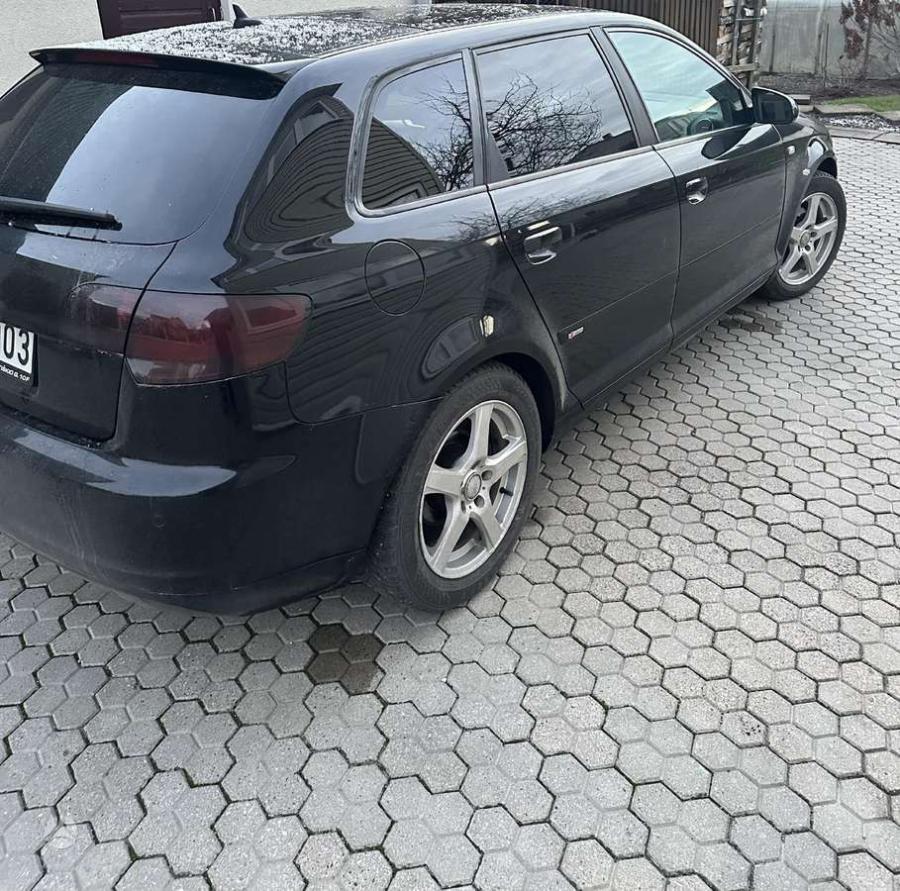 Black Audi A3 2007 in Panevezys, with an engine capacity of 1.90 L and mileage of 320 thousand km for 2200 €, photo 14 on AUTOMOTO.COM.LV