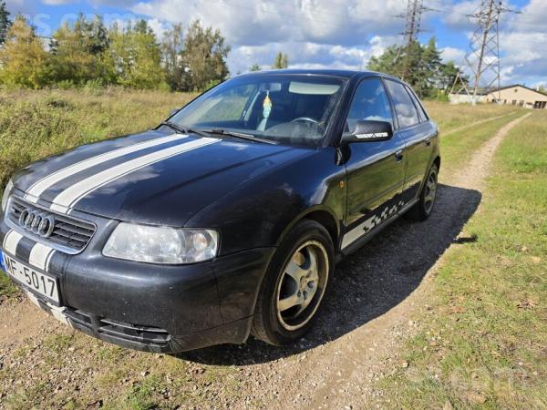 Black Audi A3 2002 in Daugavpils, with an engine capacity of 1.90 L and mileage of 399 thousand km for 1850 €, photo 1 on AUTOMOTO.COM.LV