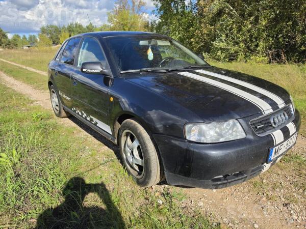 Black Audi A3 2002 in Daugavpils, with an engine capacity of 1.90 L and mileage of 399 thousand km for 1850 €, photo 3 on AUTOMOTO.COM.LV