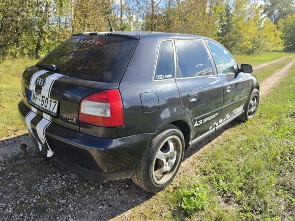 Black Audi A3 2002 in Daugavpils, with an engine capacity of 1.90 L and mileage of 399 thousand km for 1850 €, photo 6 on AUTOMOTO.COM.LV