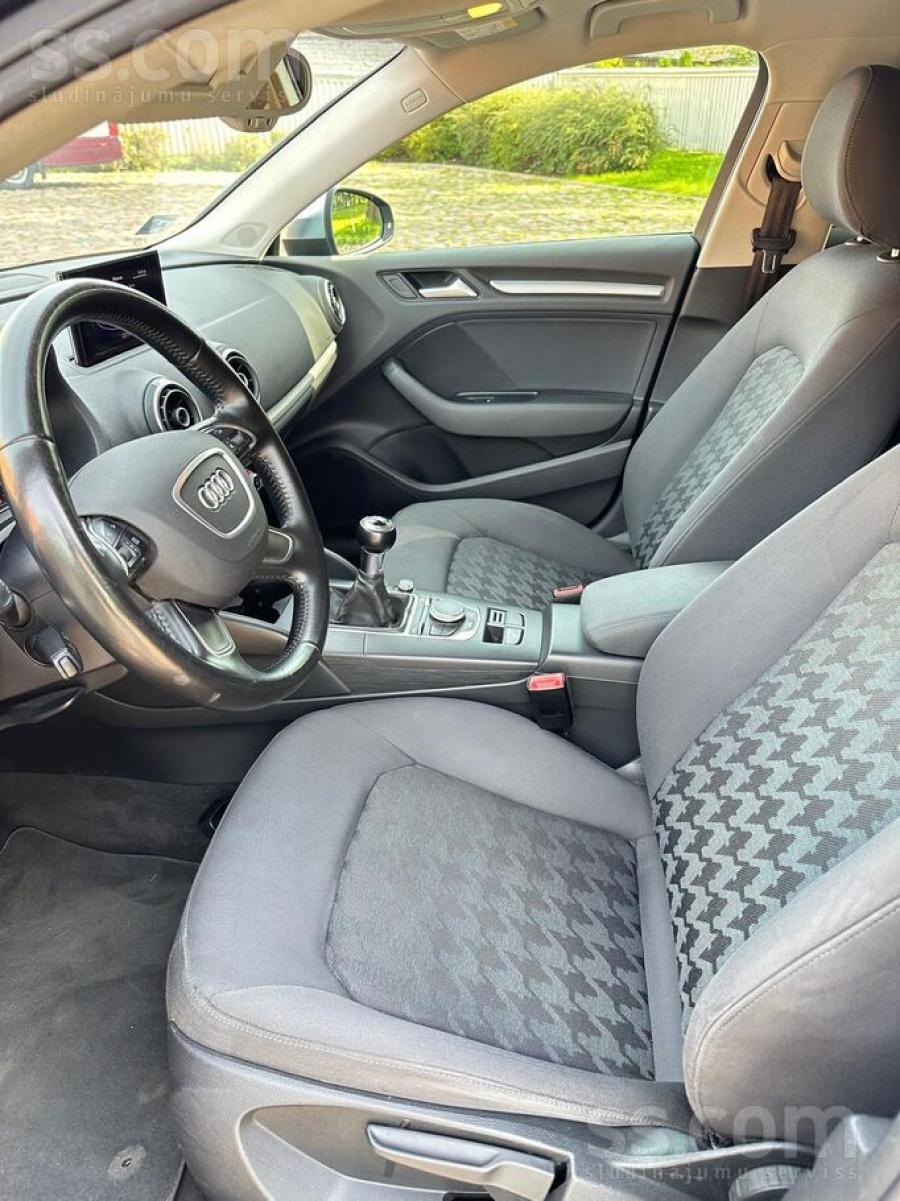 Melns Audi A3 2014 Kuldīga, ar dzinēja tilpumu 1.60 L un nobraukumu 201 tūkst. km par 9100 €, foto 8 vietnē AUTOMOTO.COM.LV