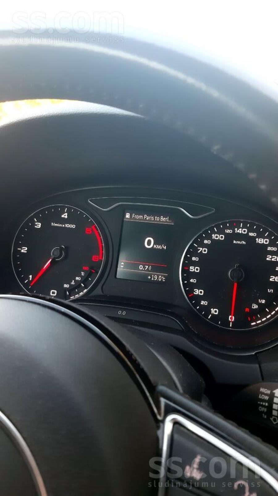 Black Audi A3 2014 in Bauska, with an engine capacity of 2.00 L and mileage of 303 thousand km for 11200 €, photo 3 on AUTOMOTO.COM.LV