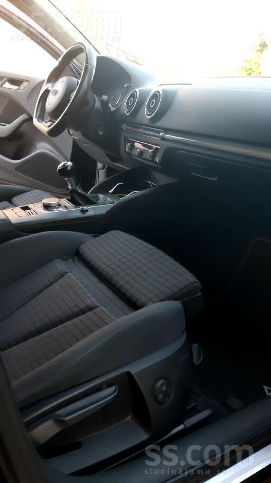 Black Audi A3 2014 in Bauska, with an engine capacity of 2.00 L and mileage of 303 thousand km for 11200 €, photo 11 on AUTOMOTO.COM.LV