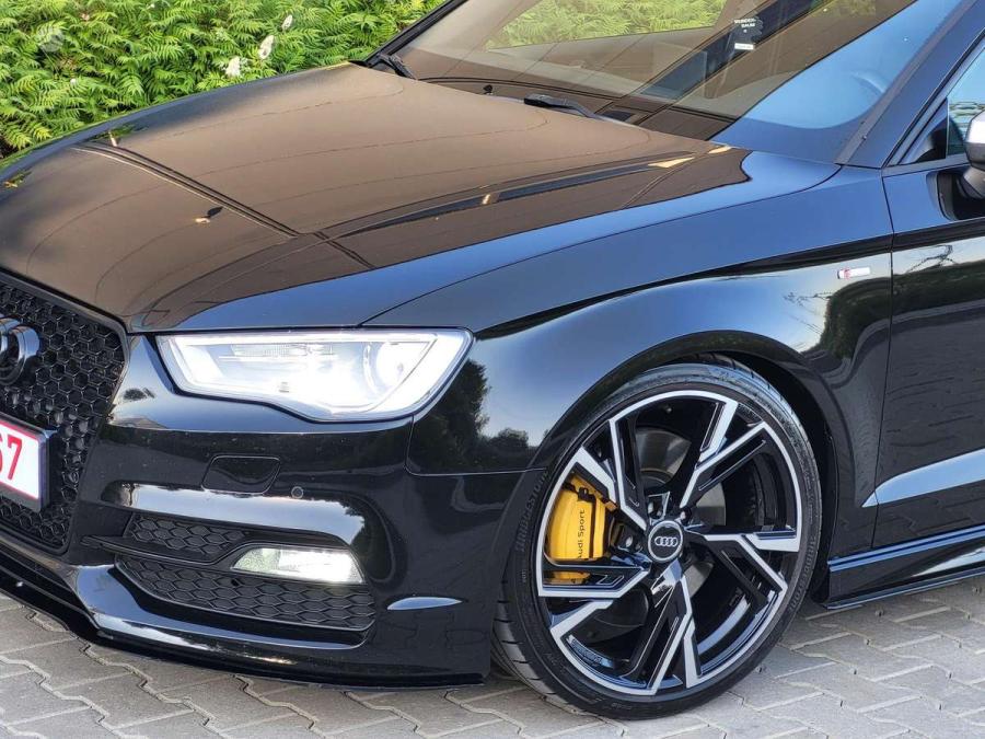 Black Audi A3 2014 in Vilnius, with an engine capacity of 1.97 L and mileage of 278 thousand km for 10490 €, photo 21 on AUTOMOTO.COM.LV