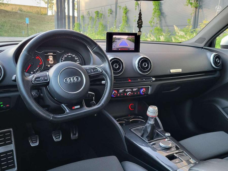 Black Audi A3 2014 in Vilnius, with an engine capacity of 1.97 L and mileage of 278 thousand km for 10490 €, photo 29 on AUTOMOTO.COM.LV