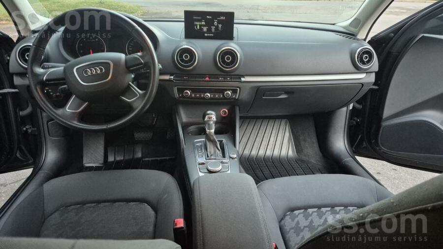 Black Audi A3 2014 in Riga, with an engine capacity of 1.40 L and mileage of 152 thousand km for 9200 €, photo 7 on AUTOMOTO.COM.LV