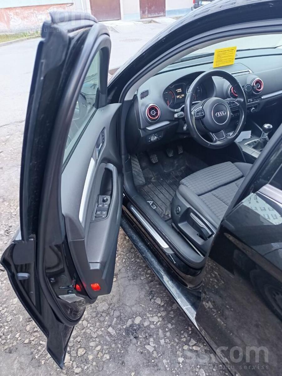 Melns Audi A3 2015 Rīga, ar dzinēja tilpumu 2.00 L un nobraukumu 225 tūkst. km par 8750 €, foto 12 vietnē AUTOMOTO.COM.LV