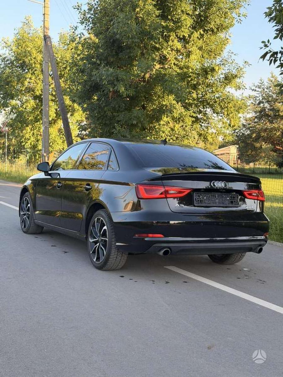 Black Audi A3 2015 in Kaunas, with an engine capacity of 2.00 L and mileage of 260 thousand km for 10500 €, photo 7 on AUTOMOTO.COM.LV