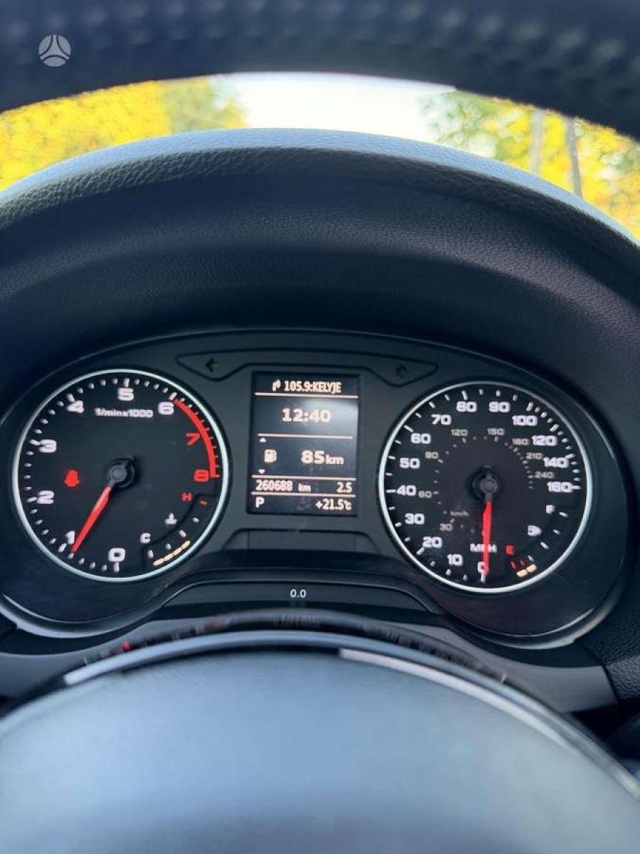 Black Audi A3 2015 in Kaunas, with an engine capacity of 2.00 L and mileage of 260 thousand km for 10500 €, photo 23 on AUTOMOTO.COM.LV