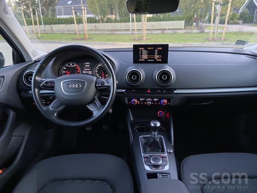 Melns Audi A3 2016 Ogre, ar dzinēja tilpumu 1.40 L un nobraukumu 145 tūkst. km par 11900 €, foto 5 vietnē AUTOMOTO.COM.LV