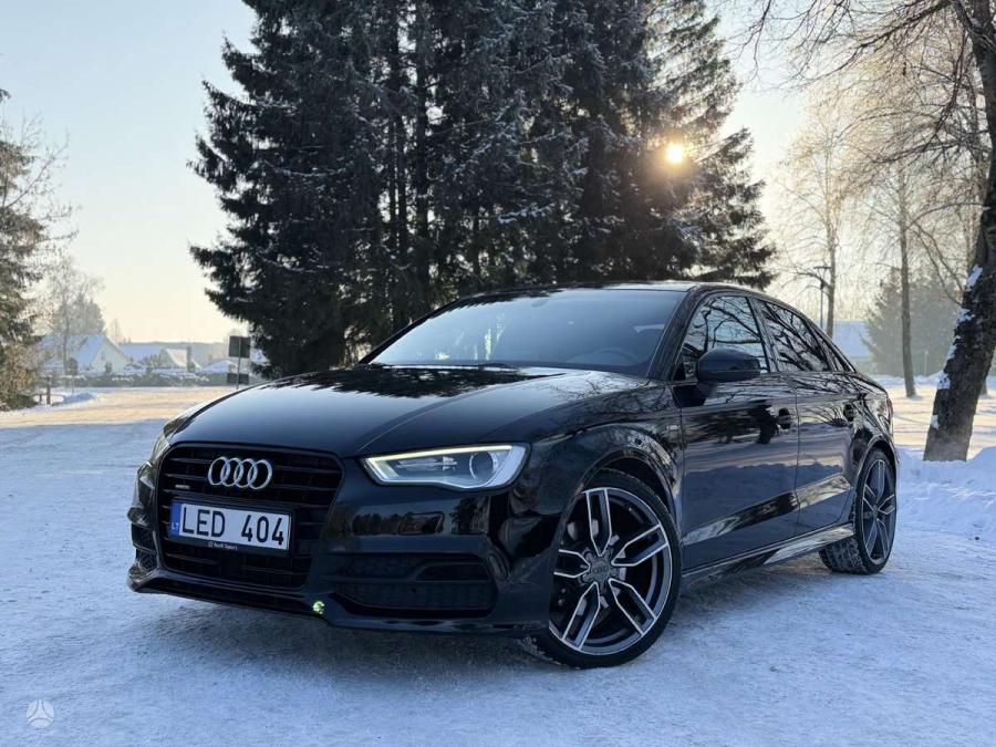 Black Audi A3 2016 in Raseiniai, with an engine capacity of 2.00 L and mileage of 97 thousand km for 14690 €, photo 2 on AUTOMOTO.COM.LV