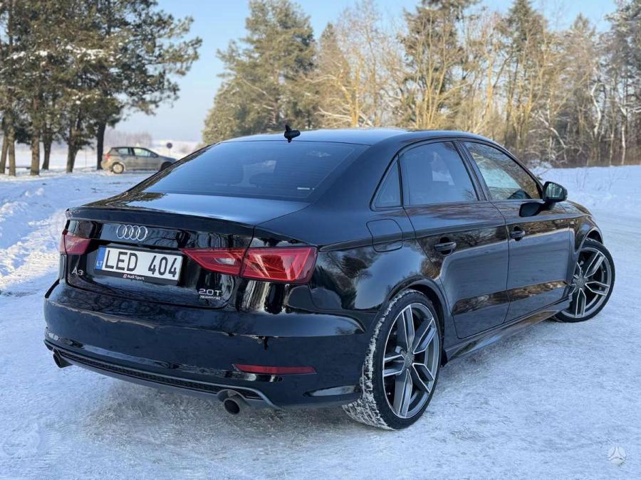 Black Audi A3 2016 in Raseiniai, with an engine capacity of 2.00 L and mileage of 97 thousand km for 14690 €, photo 3 on AUTOMOTO.COM.LV