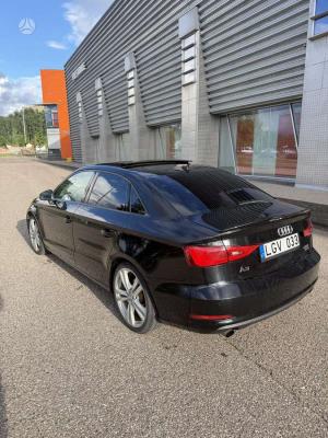 Black Audi A3 2016 in Vilnius, with an engine capacity of 2.00 L and mileage of 150 thousand km for 8700 €, photo 7 on AUTOMOTO.COM.LV