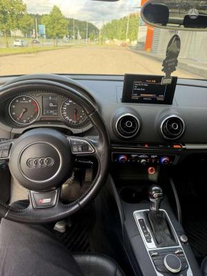 Black Audi A3 2016 in Vilnius, with an engine capacity of 2.00 L and mileage of 150 thousand km for 8700 €, photo 14 on AUTOMOTO.COM.LV