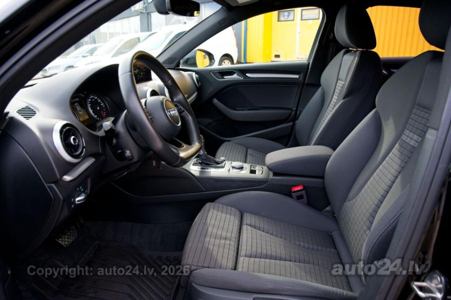 Black Audi A3 2017 in Tartu, with an engine capacity of 2.00 L and mileage of 99 thousand km for 17500 €, photo 12 on AUTOMOTO.COM.LV