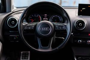 Black Audi A3 2017 in Riga, with an engine capacity of 2.00 L and mileage of 191 thousand km for 13995 €, photo 27 on AUTOMOTO.COM.LV