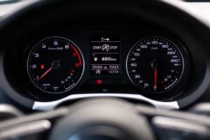Black Audi A3 2017 in Riga, with an engine capacity of 2.00 L and mileage of 191 thousand km for 13995 €, photo 30 on AUTOMOTO.COM.LV