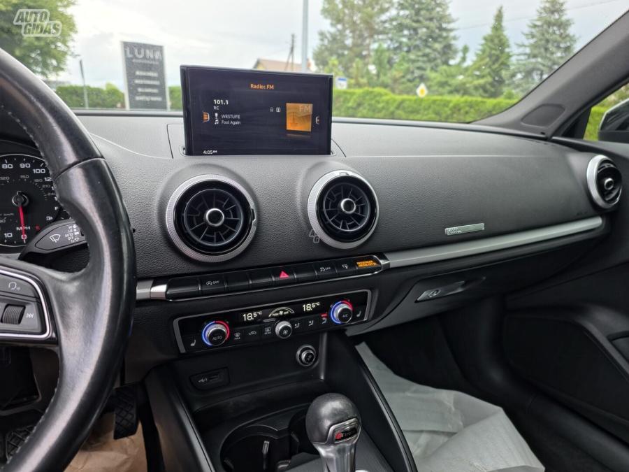 Melns Audi A3 2017 Marijampole, ar dzinēja tilpumu 2.00 L un nobraukumu 115 tūkst. km par 14000 €, foto 12 vietnē AUTOMOTO.COM.LV