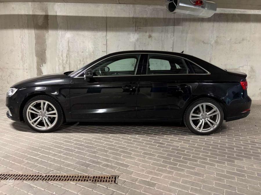 Black Audi A3 2017 in Vilnius, with an engine capacity of 1.50 L and mileage of 165 thousand km for 13000 €, photo 3 on AUTOMOTO.COM.LV