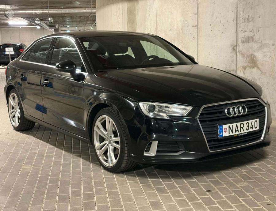 Black Audi A3 2017 in Vilnius, with an engine capacity of 1.50 L and mileage of 165 thousand km for 13000 €, photo 9 on AUTOMOTO.COM.LV