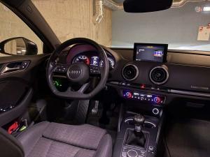 Black Audi A3 2017 in Vilnius, with an engine capacity of 1.50 L and mileage of 165 thousand km for 13000 €, photo 14 on AUTOMOTO.COM.LV