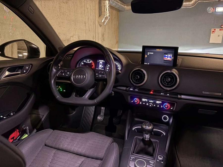 Black Audi A3 2017 in Vilnius, with an engine capacity of 1.50 L and mileage of 165 thousand km for 13000 €, photo 14 on AUTOMOTO.COM.LV