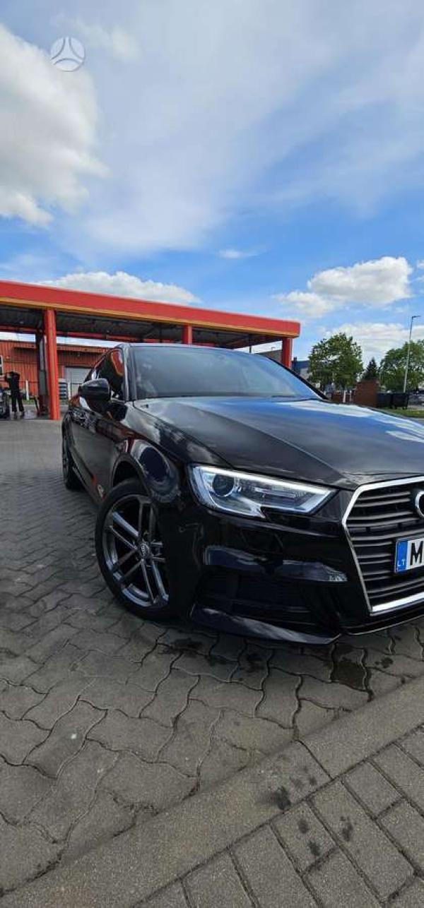Melns Audi A3 2018 Kauņa, ar dzinēja tilpumu 1.98 L un nobraukumu 110 tūkst. km par 14900 €, foto 1 vietnē AUTOMOTO.COM.LV