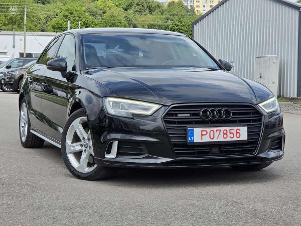 Black Audi A3 2018 in Jonava, with an engine capacity of 2.00 L and mileage of 207 thousand km for 14750 €, photo 3 on AUTOMOTO.COM.LV