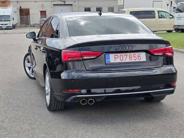 Black Audi A3 2018 in Jonava, with an engine capacity of 2.00 L and mileage of 207 thousand km for 14750 €, photo 6 on AUTOMOTO.COM.LV
