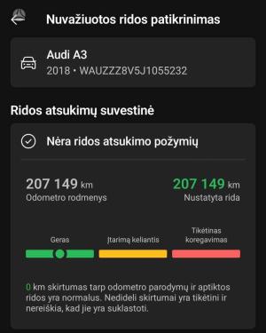 Черный Ауди А3 2018 в Ионава, объемом двигателя 2.00 л и пробегом 207 тыс. км за 14750 €, фото 46 на AUTOMOTO.COM.LV