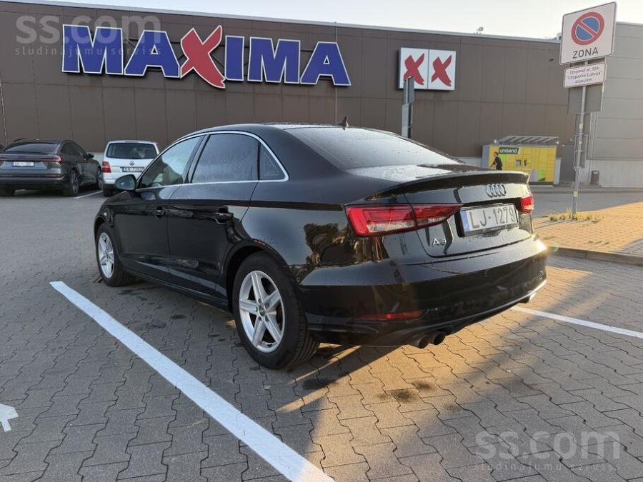 Black Audi A3 2018 in Riga, with an engine capacity of 1.50 L and mileage of 126 thousand km for 12990 €, photo 5 on AUTOMOTO.COM.LV