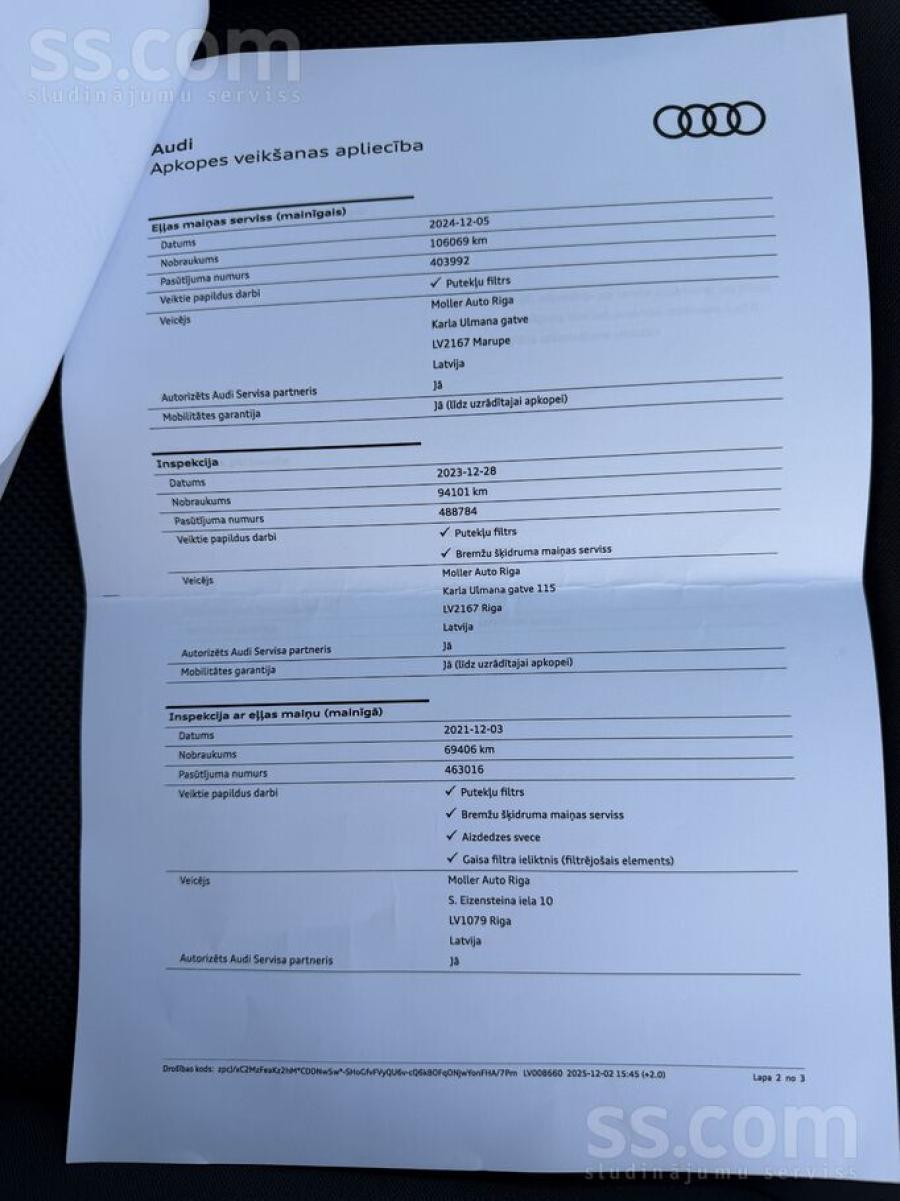 Black Audi A3 2018 in Riga, with an engine capacity of 1.50 L and mileage of 126 thousand km for 12990 €, photo 20 on AUTOMOTO.COM.LV
