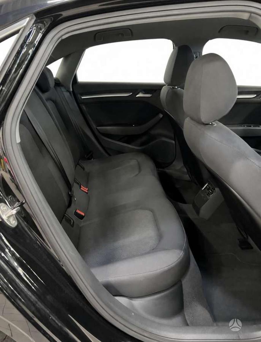 Black Audi A3 2018 in Kaunas, with an engine capacity of 1.50 L and mileage of 103 thousand km for 15400 €, photo 8 on AUTOMOTO.COM.LV