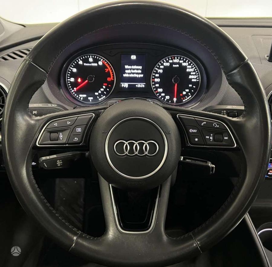 Black Audi A3 2018 in Kaunas, with an engine capacity of 1.50 L and mileage of 103 thousand km for 15400 €, photo 10 on AUTOMOTO.COM.LV