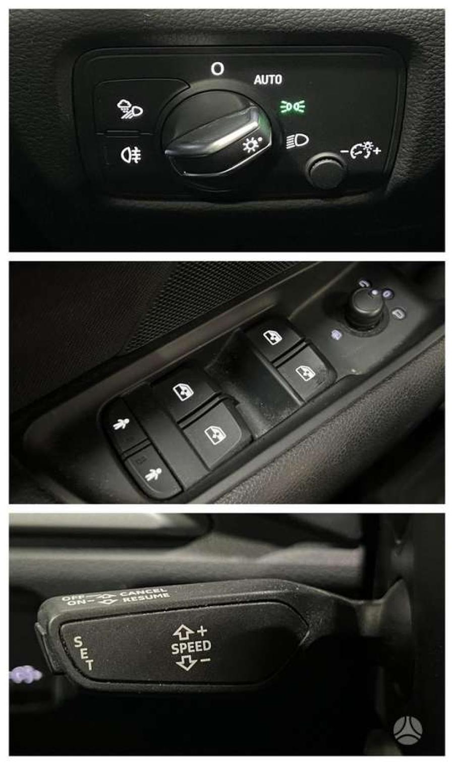 Black Audi A3 2018 in Kaunas, with an engine capacity of 1.50 L and mileage of 103 thousand km for 15400 €, photo 13 on AUTOMOTO.COM.LV