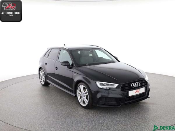 Black Audi A3 2019 in Kaunas, with an engine capacity of 1.60 L and mileage of 67 thousand km for 22070 €, photo 7 on AUTOMOTO.COM.LV
