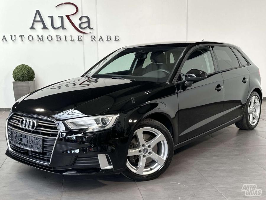 Black Audi A3 2019 in Kaunas, with an engine capacity of 2.00 L and mileage of 100 thousand km for 24922 €, photo 1 on AUTOMOTO.COM.LV