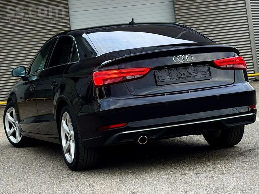Black Audi A3 2019 in Riga, with an engine capacity of 1.60 L and mileage of 229 thousand km for 13950 €, photo 8 on AUTOMOTO.COM.LV