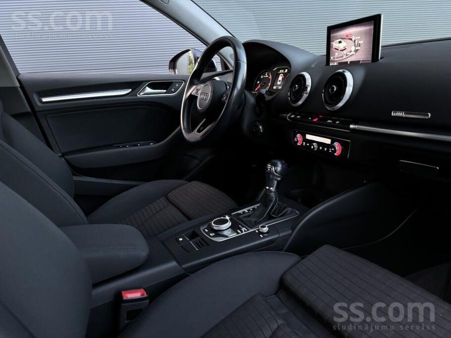 Black Audi A3 2019 in Riga, with an engine capacity of 1.60 L and mileage of 229 thousand km for 13950 €, photo 11 on AUTOMOTO.COM.LV