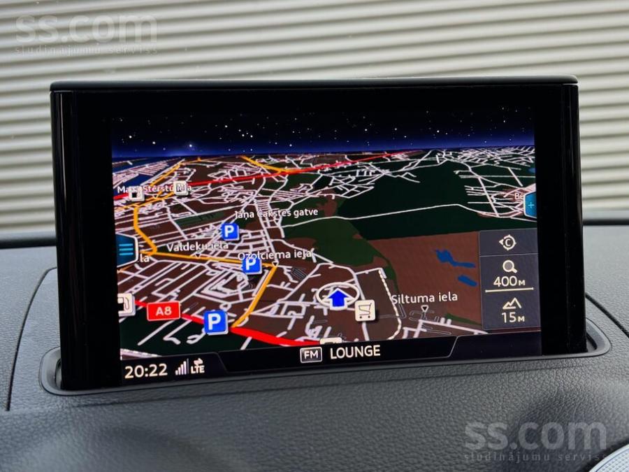 Black Audi A3 2019 in Riga, with an engine capacity of 1.60 L and mileage of 229 thousand km for 13950 €, photo 14 on AUTOMOTO.COM.LV