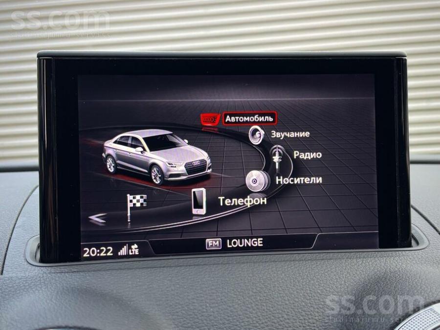 Black Audi A3 2019 in Riga, with an engine capacity of 1.60 L and mileage of 229 thousand km for 13950 €, photo 15 on AUTOMOTO.COM.LV