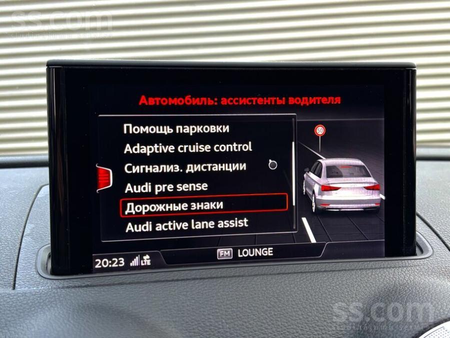 Black Audi A3 2019 in Riga, with an engine capacity of 1.60 L and mileage of 229 thousand km for 13950 €, photo 19 on AUTOMOTO.COM.LV