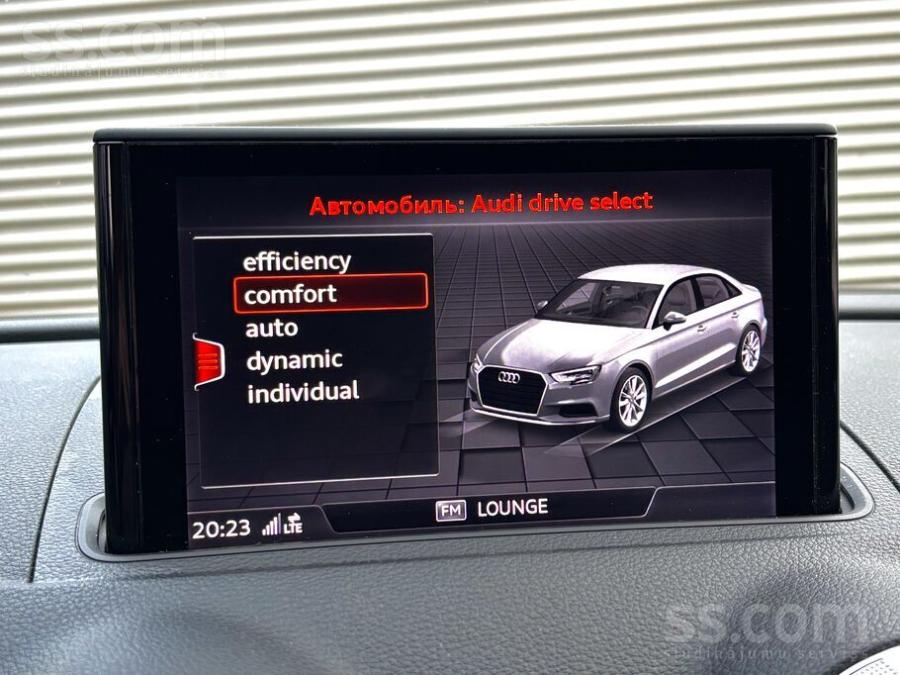 Black Audi A3 2019 in Riga, with an engine capacity of 1.60 L and mileage of 229 thousand km for 13950 €, photo 21 on AUTOMOTO.COM.LV