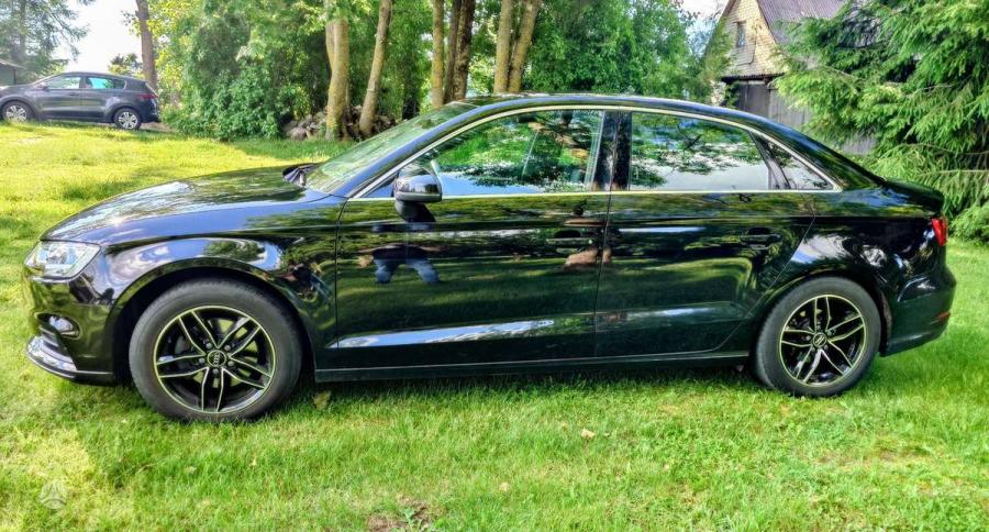 Black Audi A3 2019 in Vilnius, with an engine capacity of 1.50 L and mileage of 150 thousand km for 13999 €, photo 1 on AUTOMOTO.COM.LV